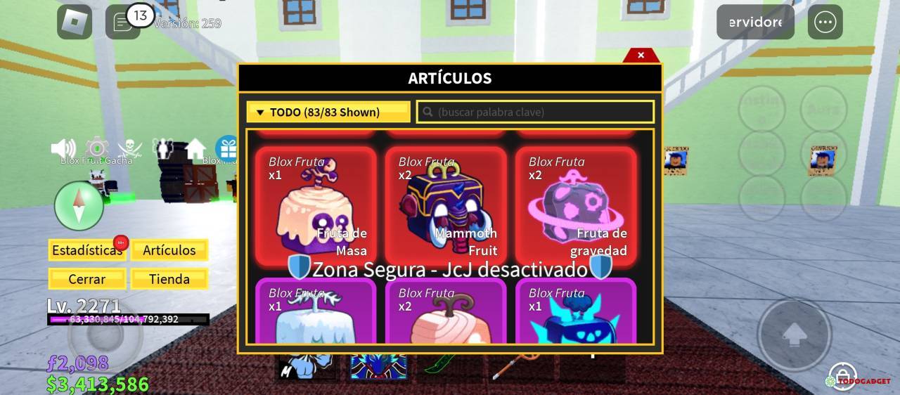 Vendo Cuenta De Roblox De Blox Fruits Chetada Usd 160