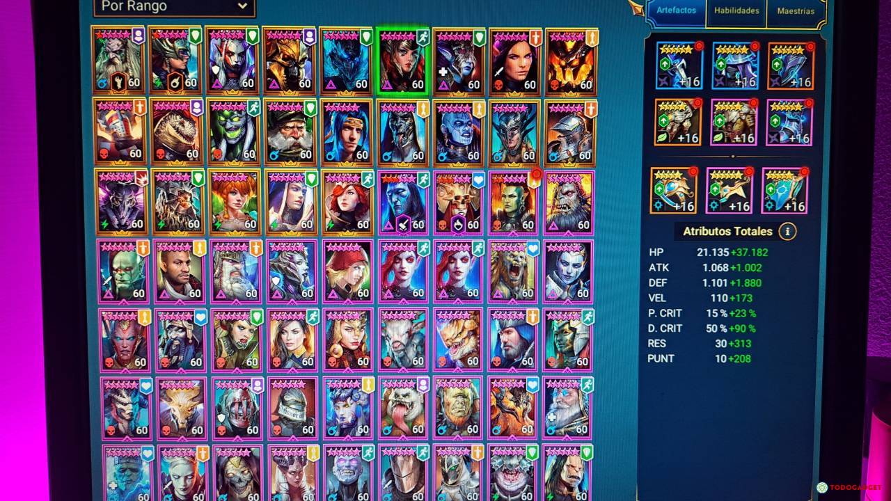 Cuenta Late Game Raid Shadow Legends € 80